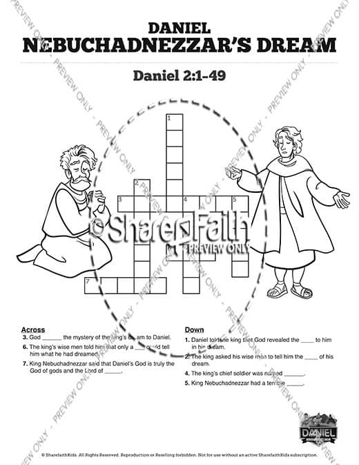 Daniel 2 Nebuchadnezzar’s Dream Sunday School Coloring Pages ...