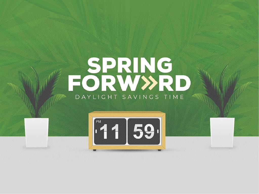 Spring Forward Green Church Bifold Bulletin – ShareFaith Media