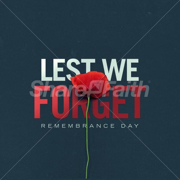 ShareFaith Media » Lest We Forget Church Bifold Bulletin – ShareFaith Media