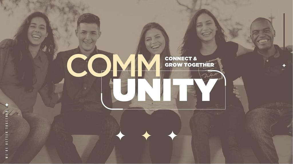 ShareFaith Media » Community Connect And Grow Together Title Graphic ...