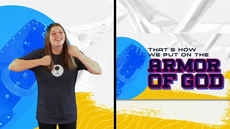 ShareFaith Media » The Shield of Faith: Hand Motions Split Screen ...