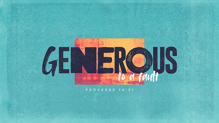 ShareFaith Media » Generous: Bifold Bulletin Cover – ShareFaith Media