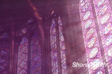 Cathedral Windows Worship Video Loop – ShareFaith Media