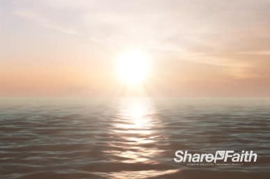 ShareFaith Media » Sunrise Over the Ocean Worship Video Background ...