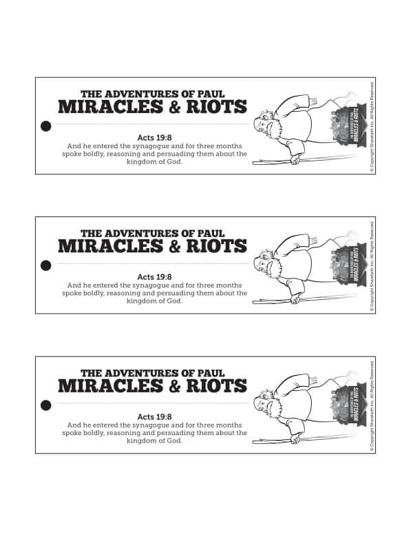 Acts 19 Miracles & Riots Bible Bookmarks – ShareFaith Media