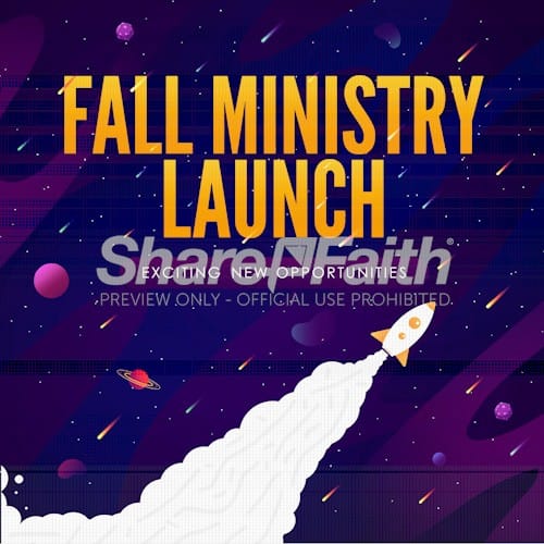 Fall Ministry Launch Church Social Media Graphic – ShareFaith Media