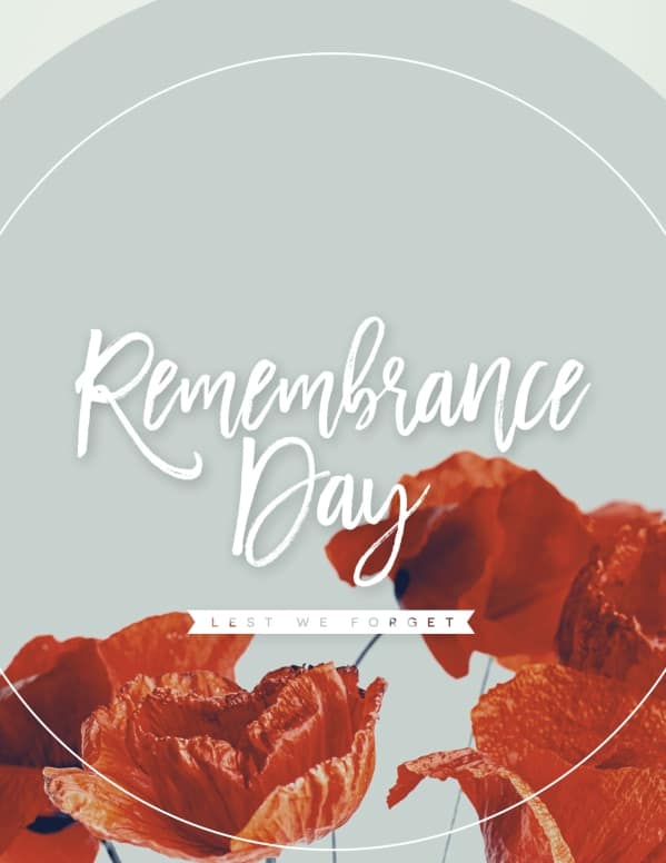 ShareFaith Media » Remembrance Day Poppies Church Flyer – ShareFaith Media