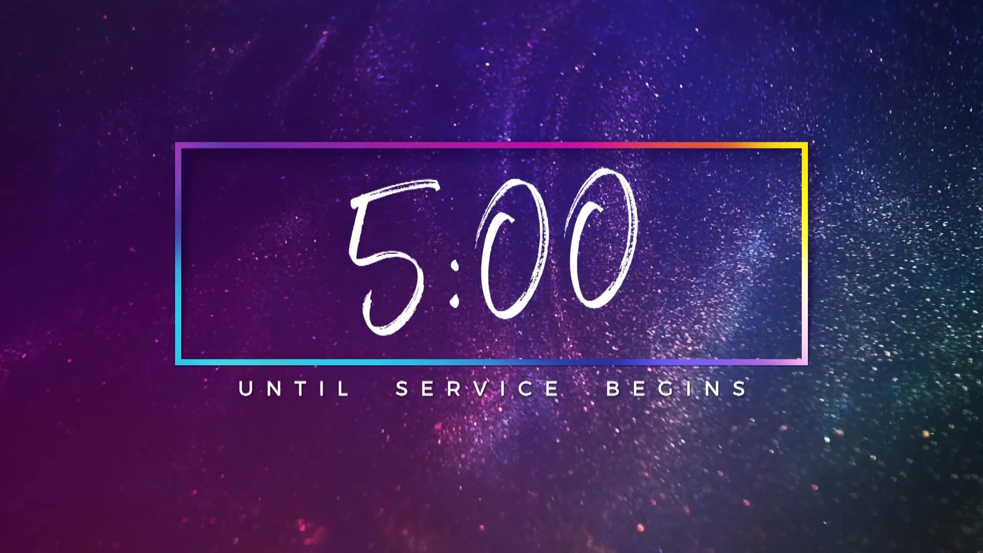 5min Countdown Shimmer Church Motion Graphics – ShareFaith Media