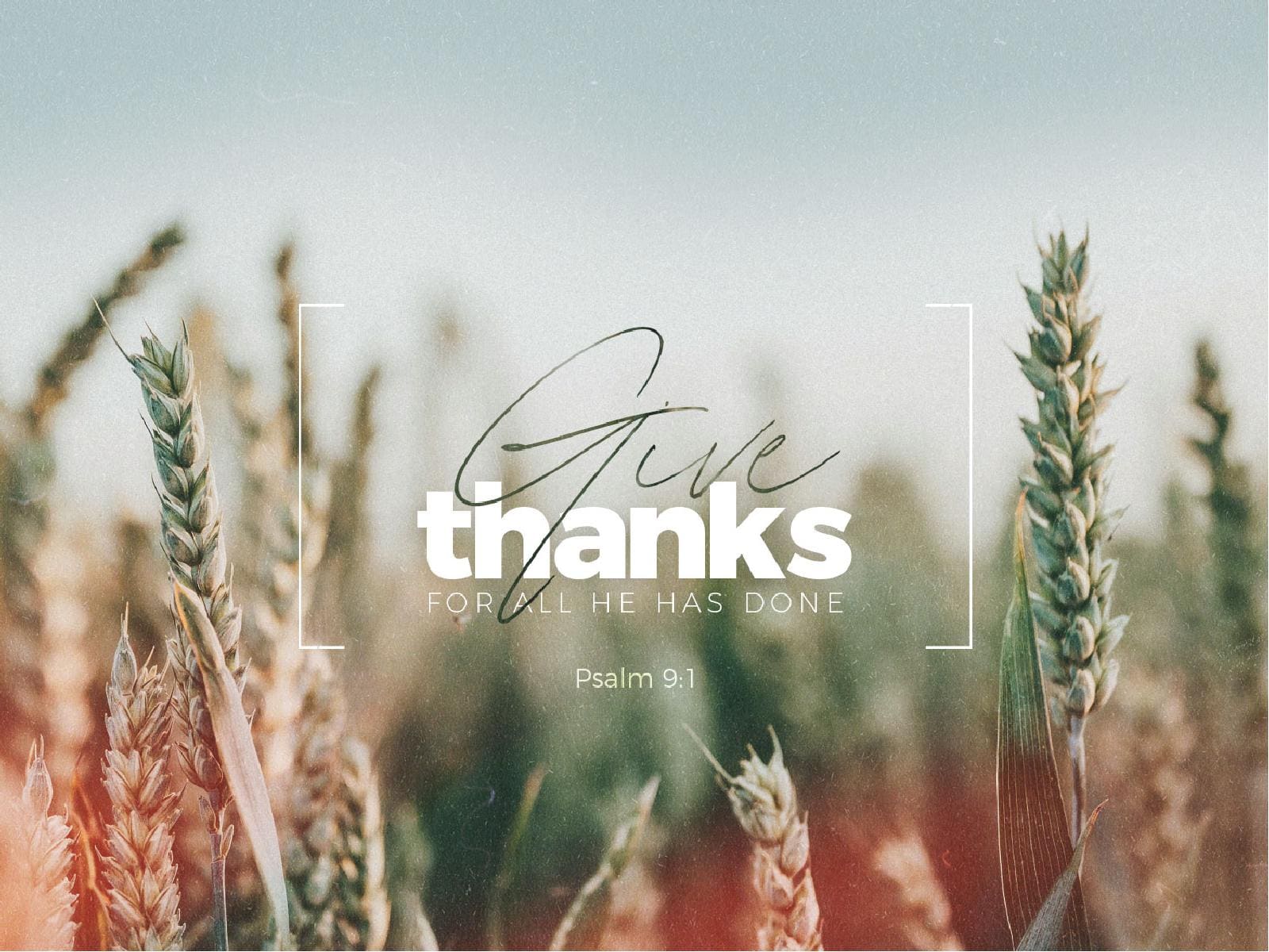 Give Thanks Field Church PowerPoint – ShareFaith Media