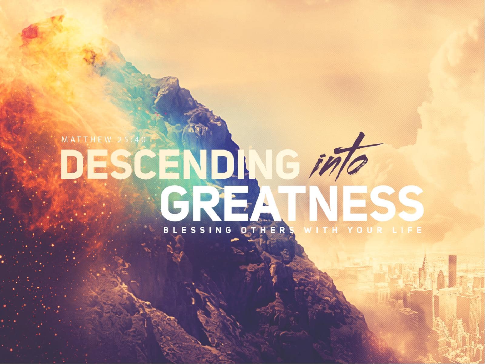 Descending Into Greatness Church PowerPoint – ShareFaith Media