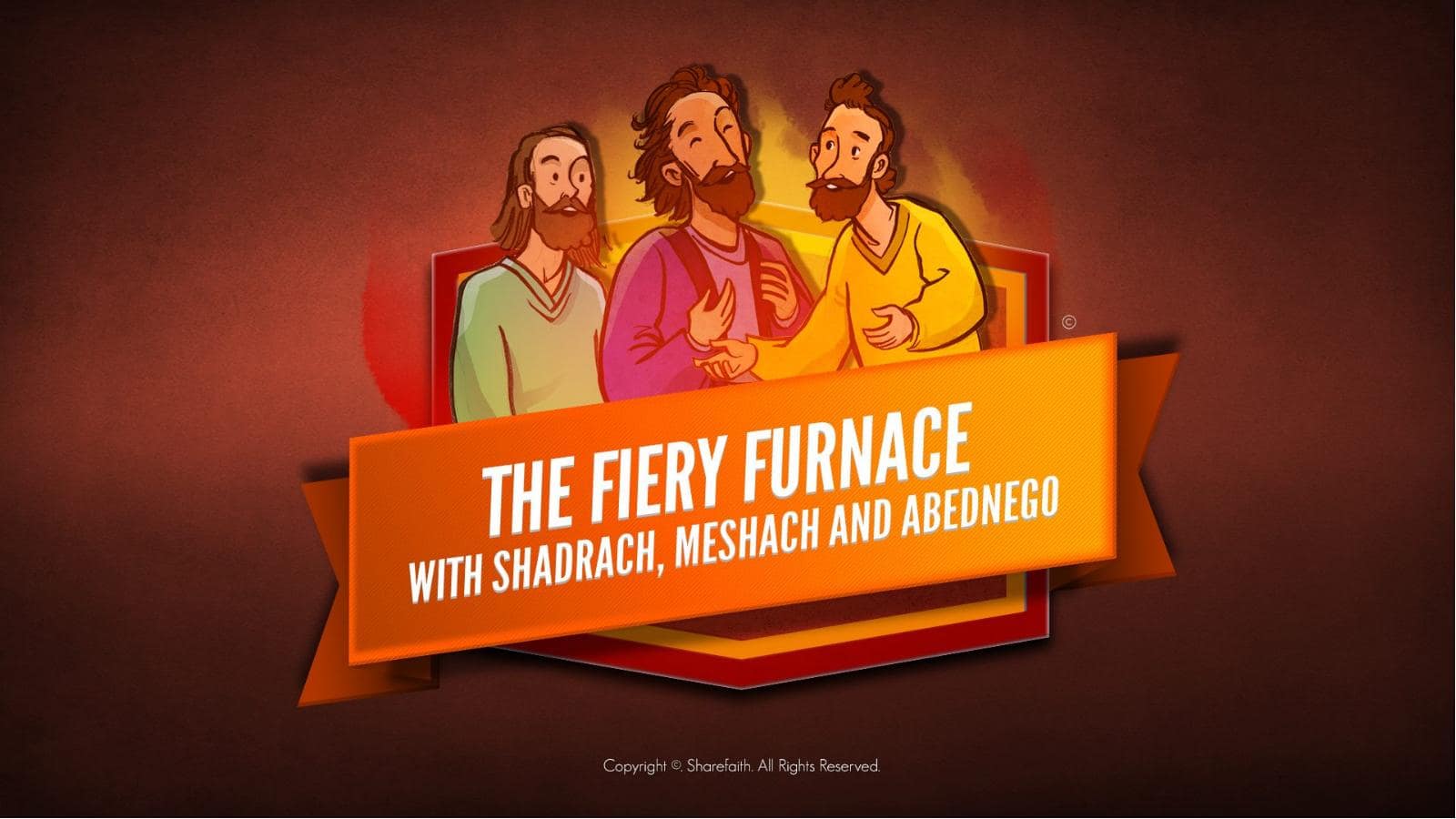 The Fiery Furnace with Shadrach, Meshach and Abednego Kids Bible Story ...