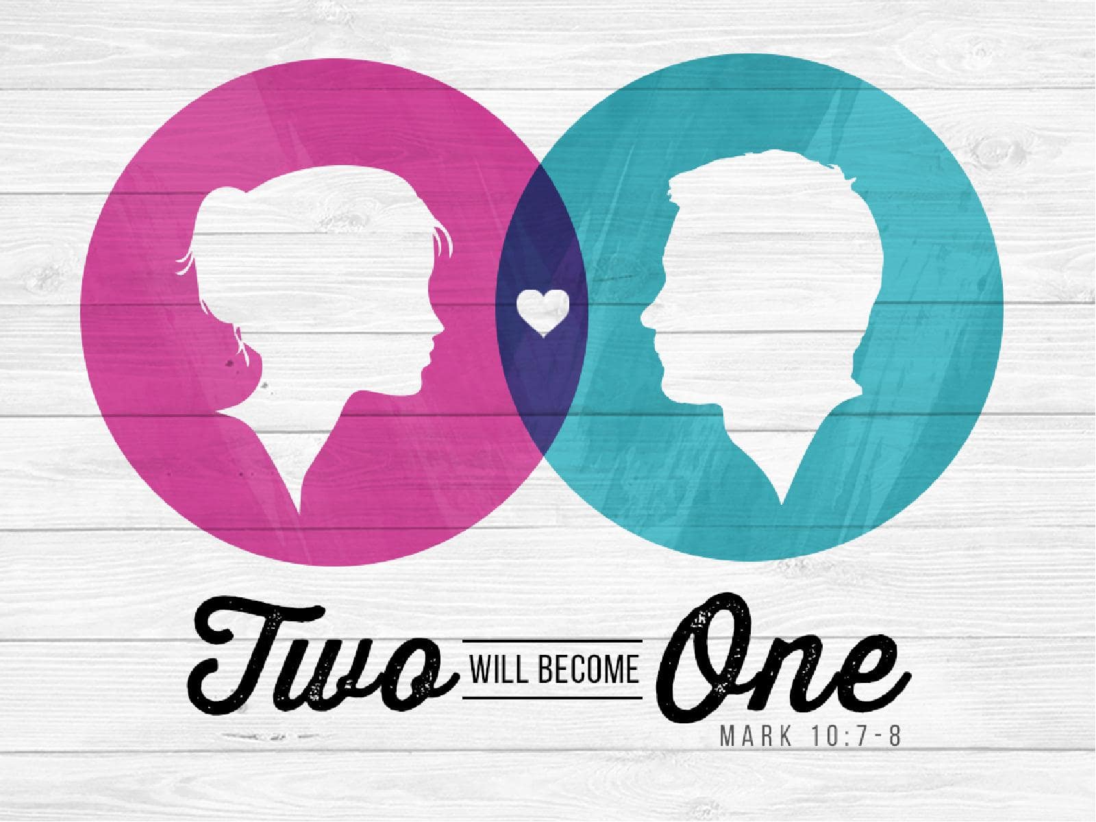 Two Will Become One Christian PowerPoint Template – ShareFaith Media
