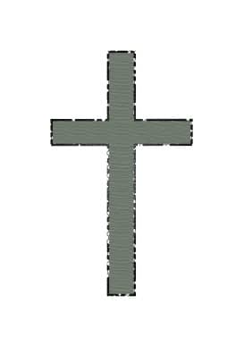 ShareFaith Media » Green Cross with Outline – ShareFaith Media