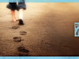 A Father’s Footsteps Worship Background Slide – ShareFaith Media