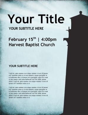Lighthouse Church Flyer – ShareFaith Media