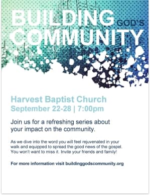 Building God’s Community Flyer – ShareFaith Media
