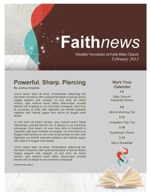 ShareFaith Media » Top Ministry Newsletter Templates – ShareFaith Media