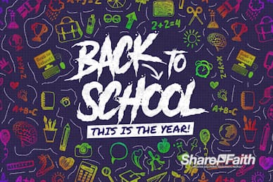 Back To School Church Motion Graphic – ShareFaith Media