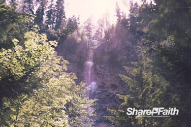 ShareFaith Media » Sunlit Waterfall Church Motion Background ...