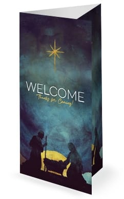 Keep Christ In Christmas Church Tri Fold Bulletin – ShareFaith Media