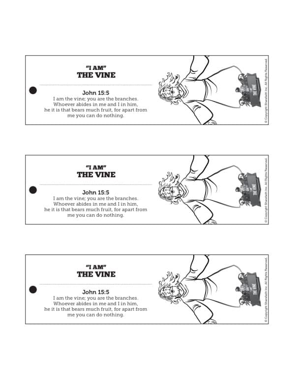 John 15 I Am The Vine Bible Bookmarks – ShareFaith Media