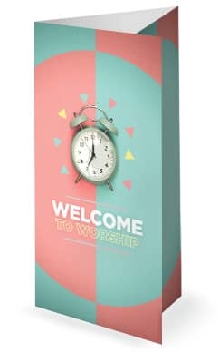 ShareFaith Media » Spring Forward Alarm Clock Trifold Bulletin Cover ...