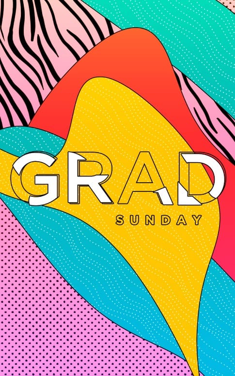 Graduation Sunday Abstract Bulletin Design – ShareFaith Media