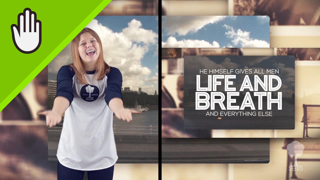 Life And Breath Kids Worship Video for Kids Hand Motions Split Screen ...