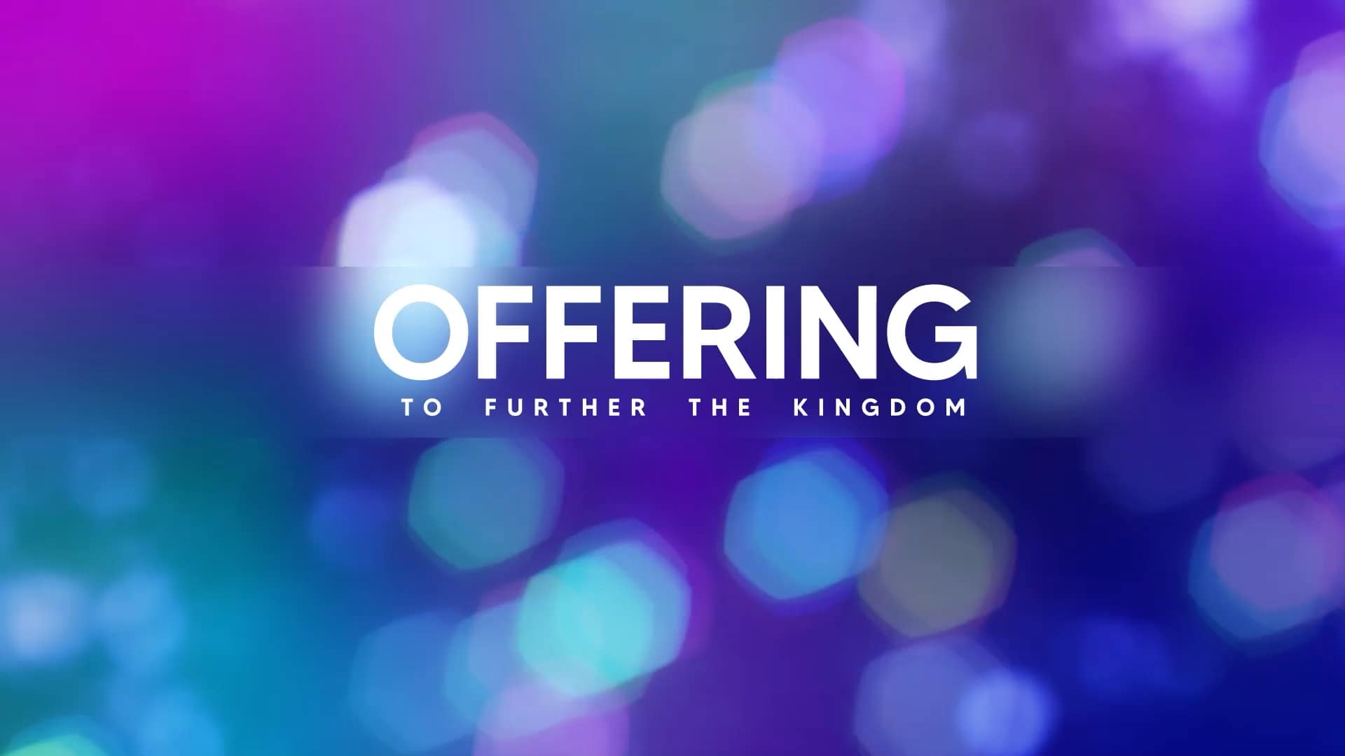 ShareFaith Media » Tithes and Offering Bokeh Lights Motion Graphics ...