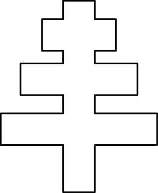 ShareFaith Media » Papal Cross Outline – ShareFaith Media