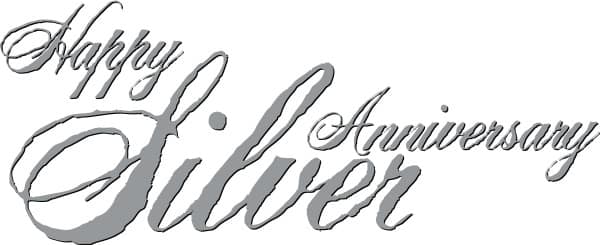 ShareFaith Media » Silver Anniversary script with Antique Effect ...