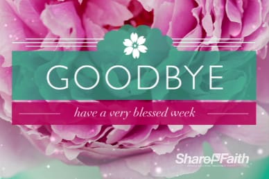 ShareFaith Media » Goodbye Church Service Ending Video Loop Rose Floral ...