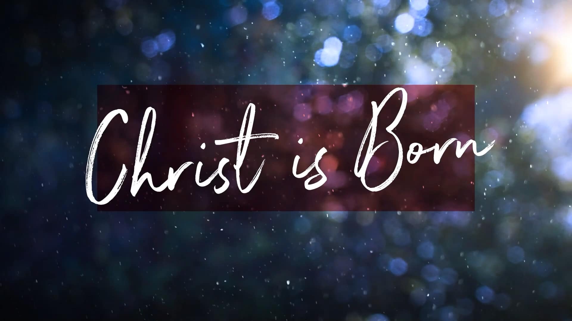 ShareFaith Media » Christ is Born Winter Snow Church Motion – ShareFaith Media