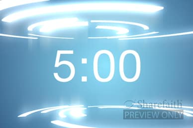 ShareFaith Media » Electric Blue Countdown Timer – ShareFaith Media