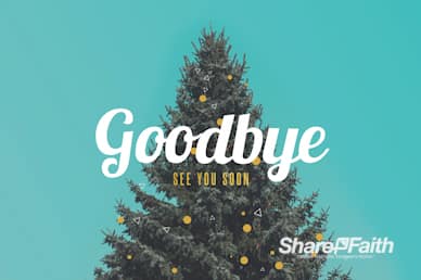 ShareFaith Media » Christmas Tree Holiday Church Goodbye Motion Graphic ...