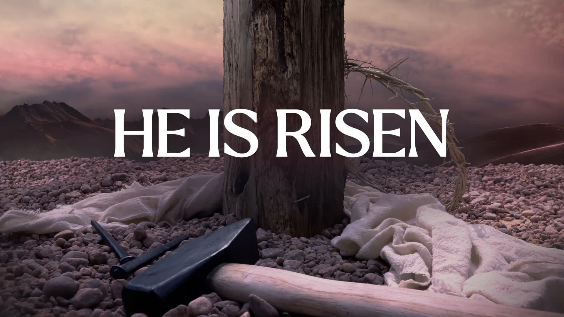 ShareFaith Media » He Is Risen Calvary Church Motion Graphics Easter ...