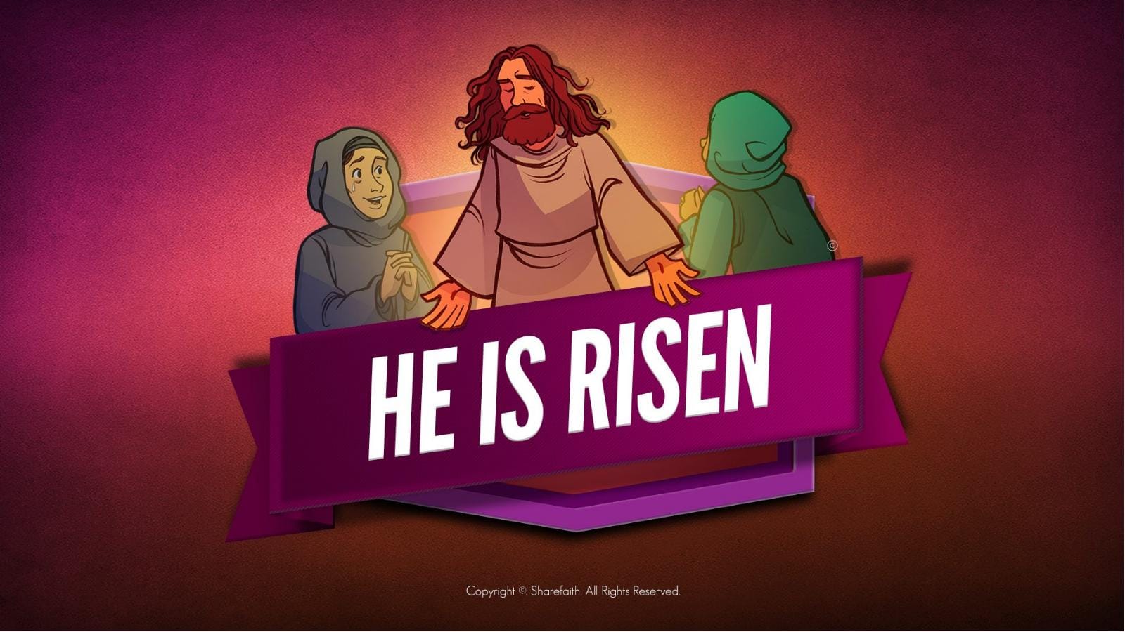 ShareFaith Media » Matthew 28 He Is Risen Easter Kids Bible Lesson ...