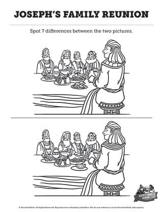 joseph helped his family coloring page