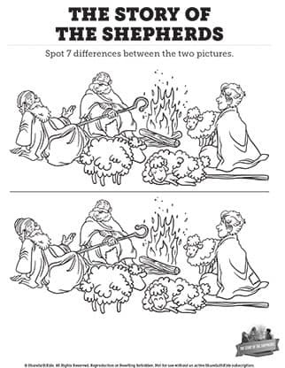 story pages with a coloring spot