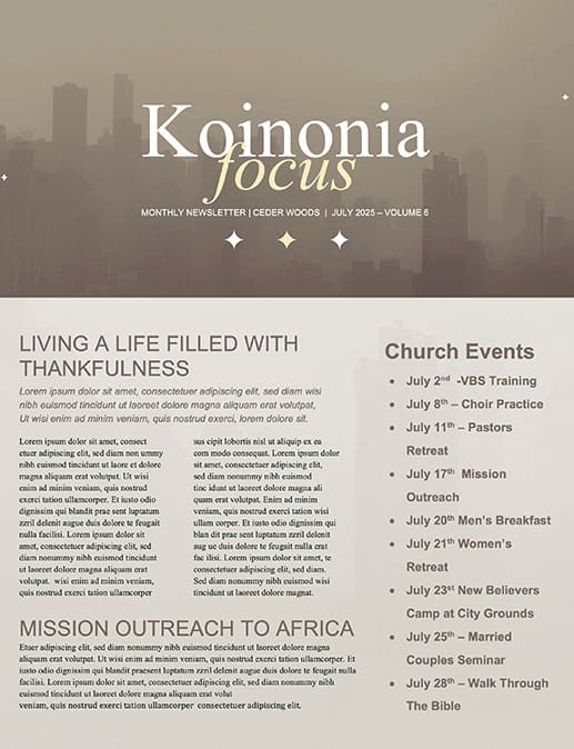 Church Newsletters | Page 9 | ShareFaith Media