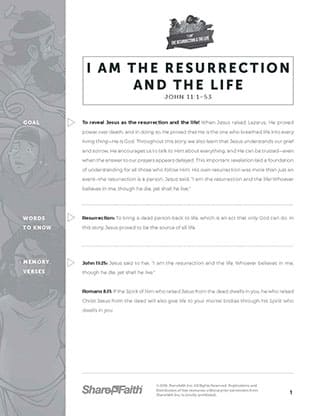ShareFaith Media » John 11 I am the Resurrection and the Life Bible ...