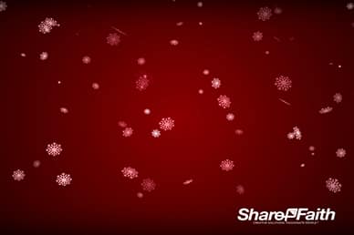 ShareFaith Media » Deep Red Snow Falling Worship Video Loop ...