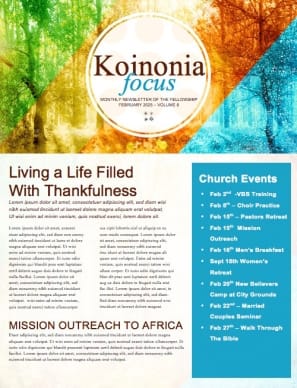 ShareFaith Media » God of All Seasons Church Newsletter – ShareFaith Media