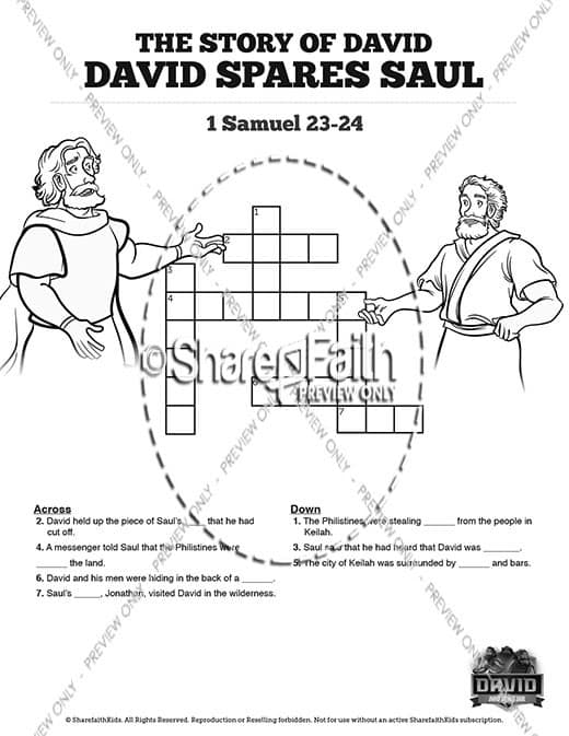 ShareFaith Media » 1 Samuel 23 24 David Spares Saul Sunday School ...