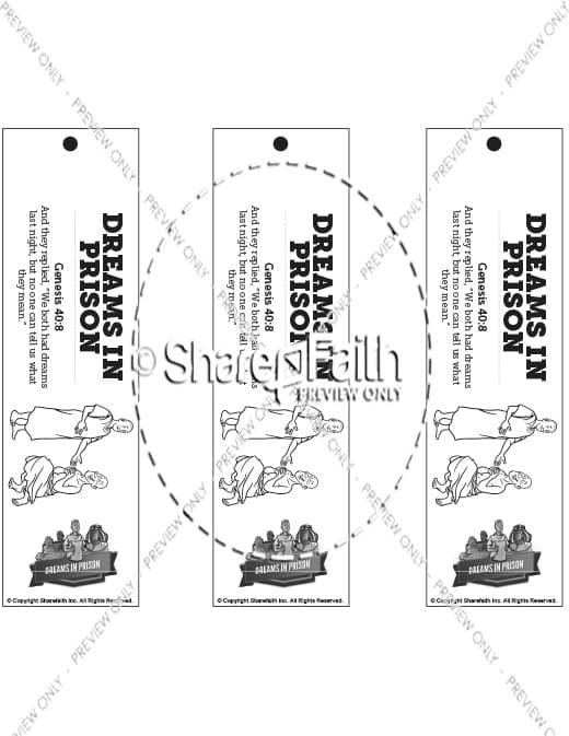 ShareFaith Media » Genesis 40 Dreams in Prison: Bookmarks – ShareFaith ...