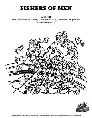 free printable coloring pages fishers of men